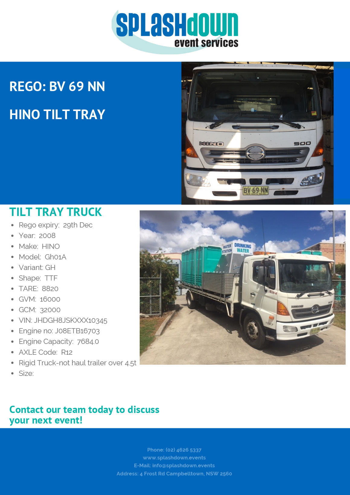 Tray Truck Truck Trailers - Splashdown Event Services